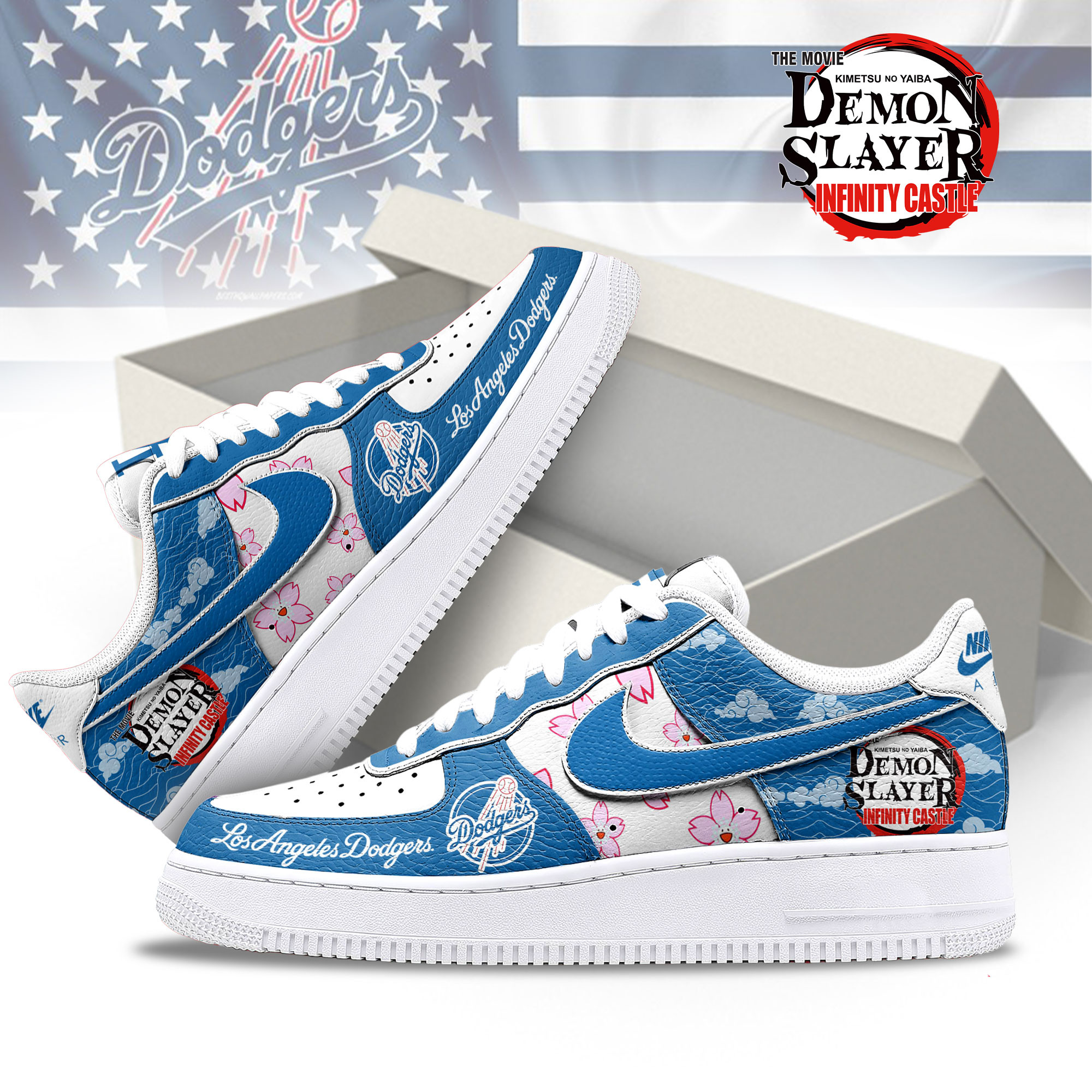 Los Angeles Dodgers x Demon Slayer | Premium AF1 Limited Edition TD